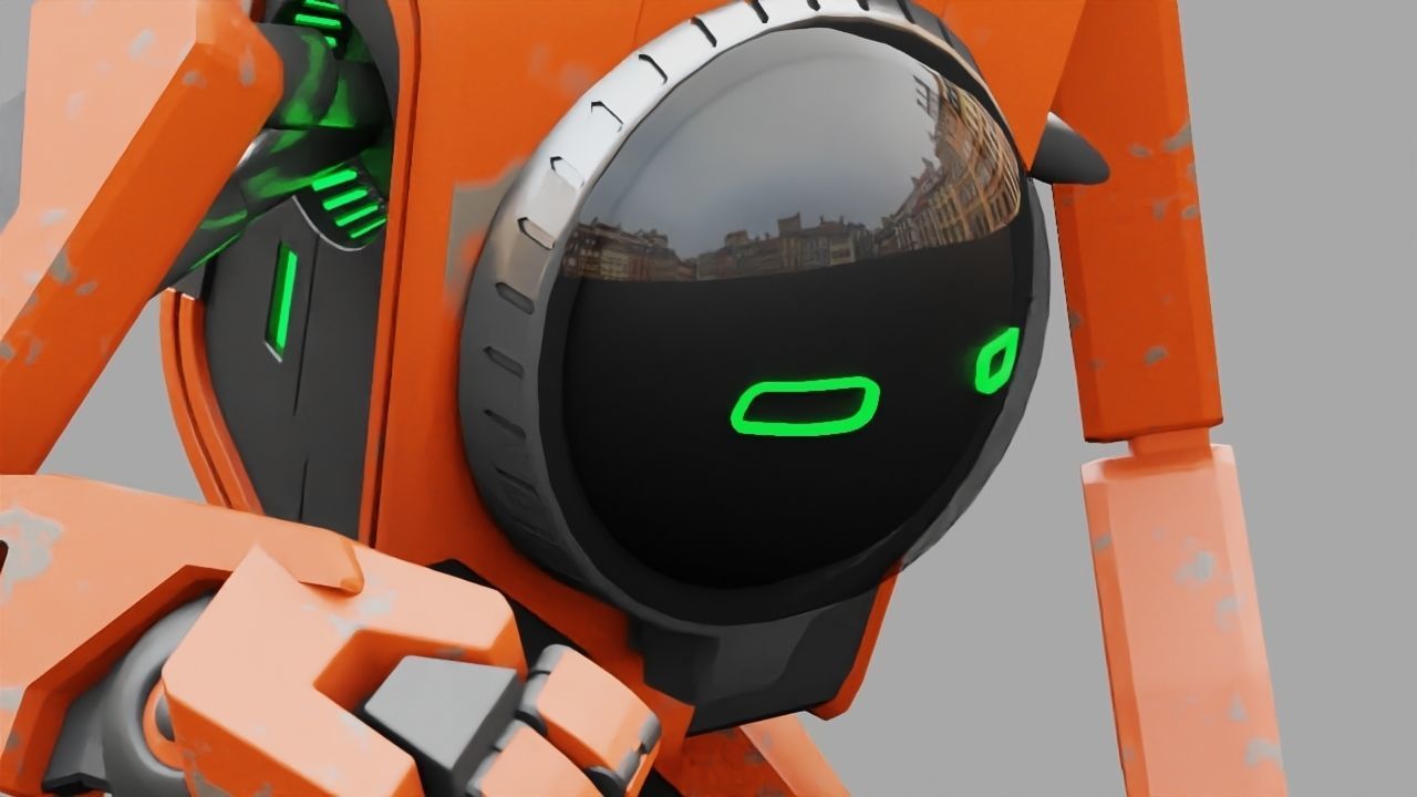 Toon robot rigged character 3D model rigged | CGTrader