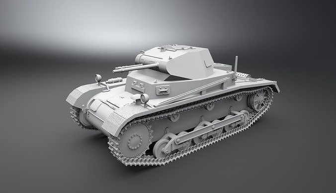 Panzer 2 b Scale model 3D model 3D printable | CGTrader
