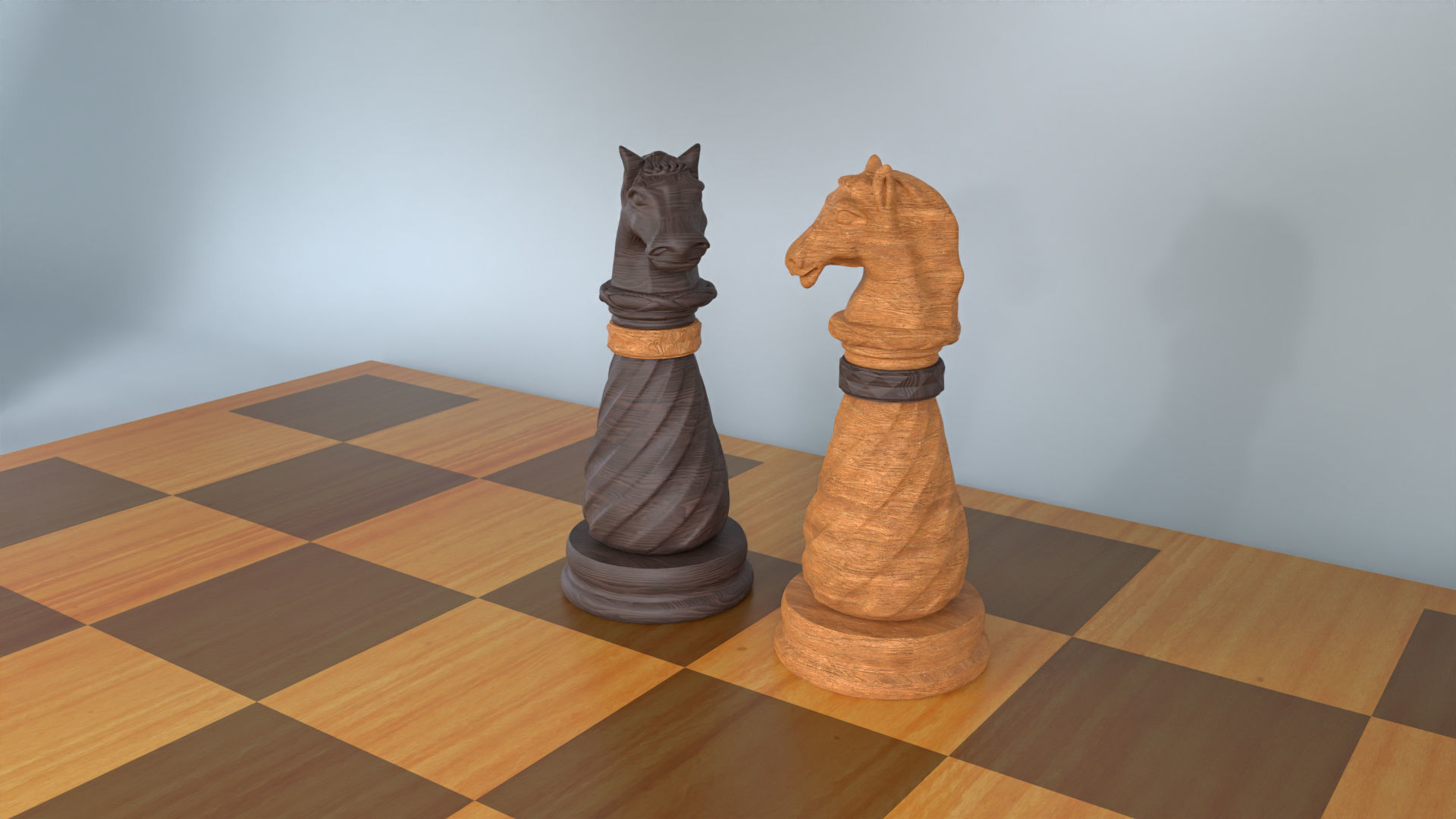 Knight 3D Luxury Chess Pieces 3D Print Model 3D print model 3D model 3D ...