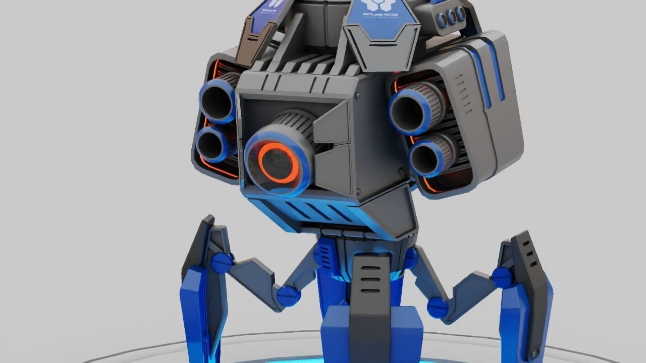 Spy Robot rigged - animated character 3D model animated rigged | CGTrader