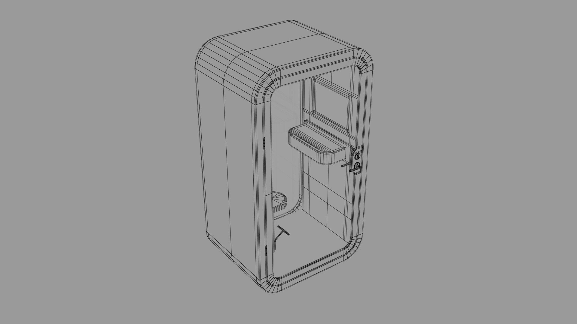 3D model Office Pod 3 VR / AR / low-poly | CGTrader