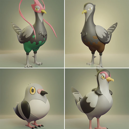 Pidove Evolution Chart