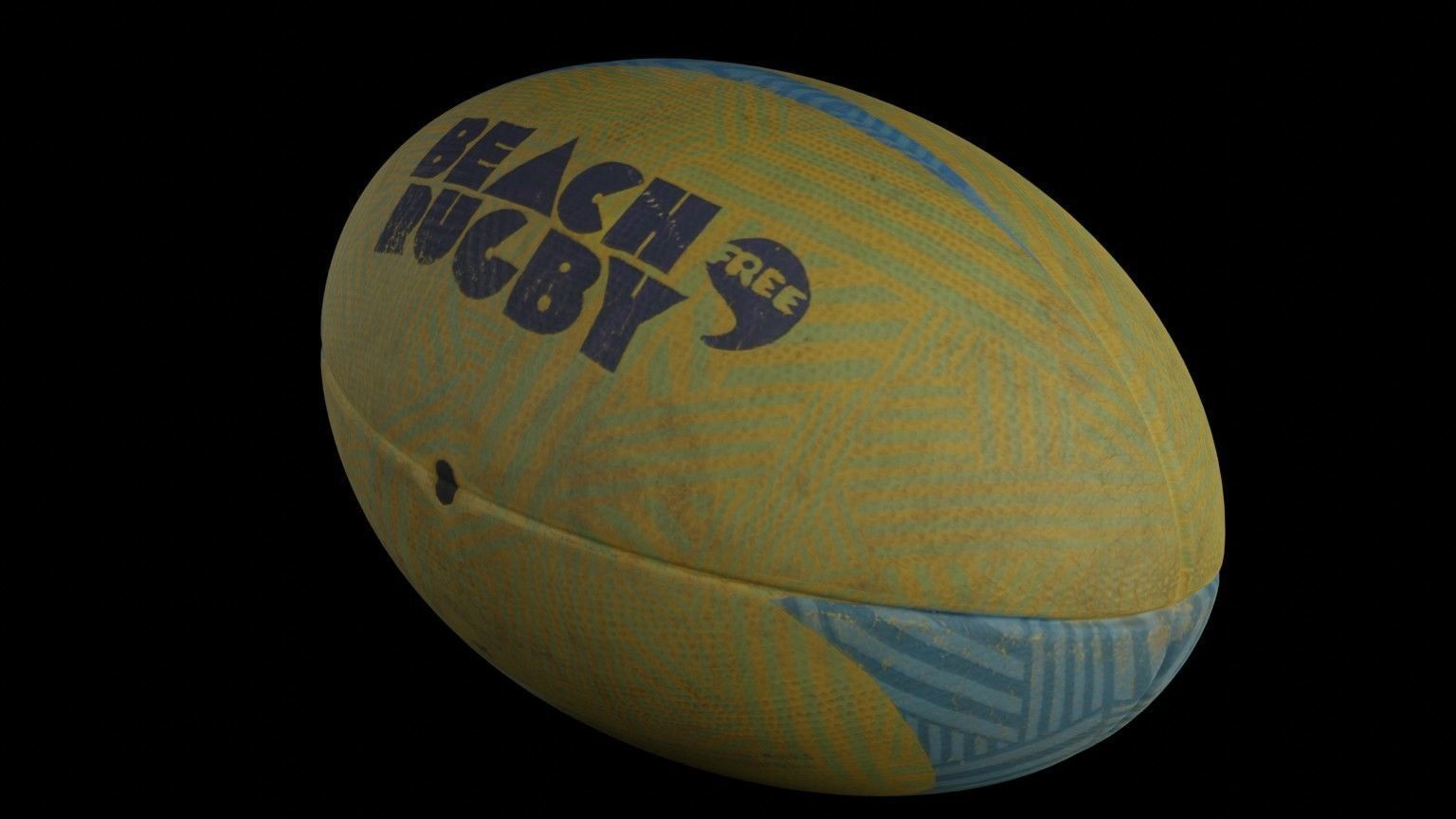3D model Low-poly beach rugby ball VR / AR / low-poly | CGTrader