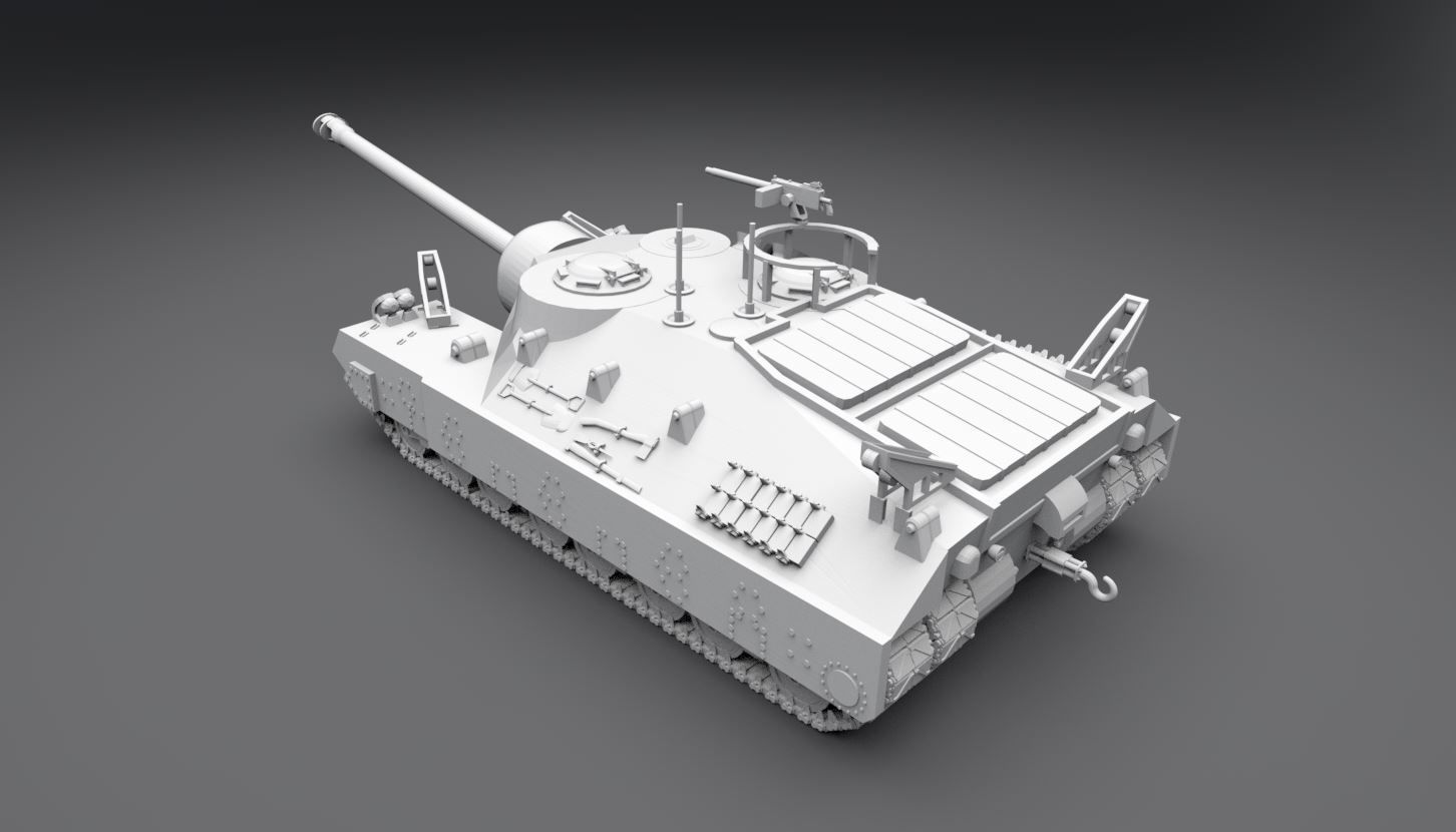 T28 Superheavy Scale model 3D model 3D printable | CGTrader