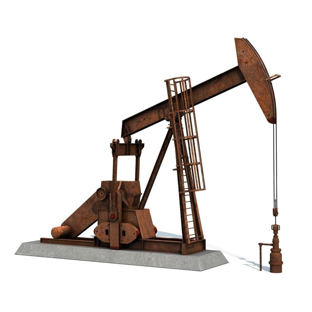 Rusty Pumpjack Oil Well 3D model | CGTrader