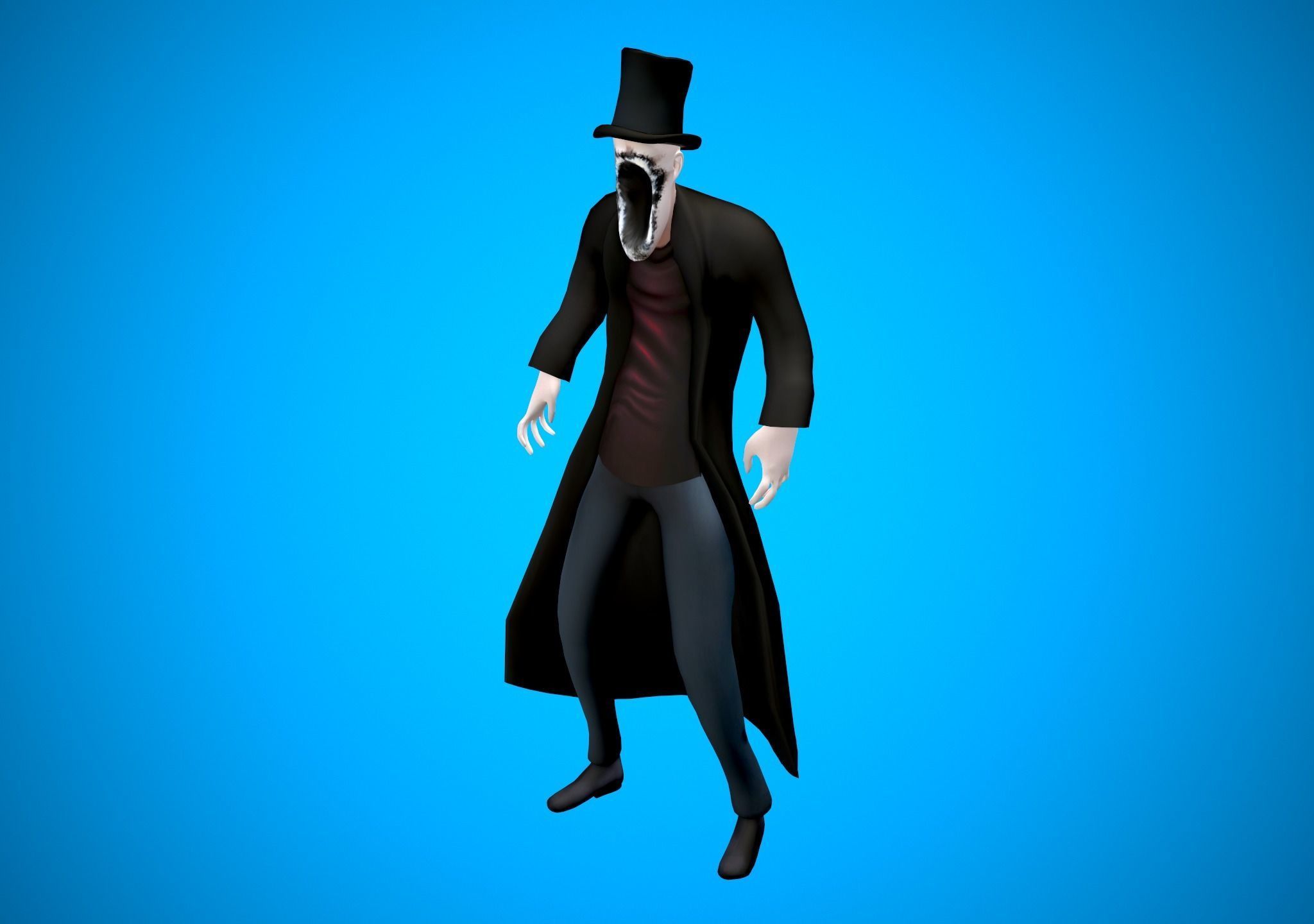 3D model Faceless Man - Fantasy Character - Lowpoly Rigged Animated VR ...