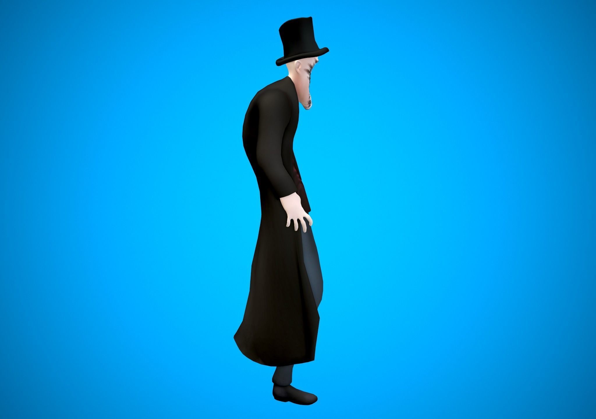 3D model Faceless Man - Fantasy Character - Lowpoly Rigged Animated VR ...