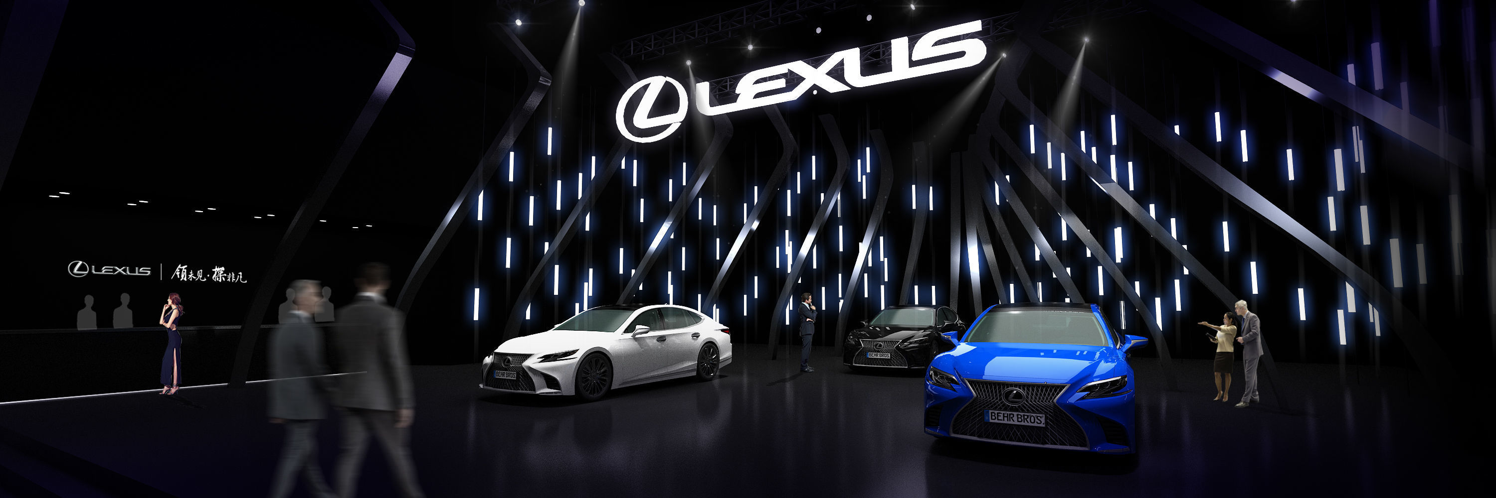 Lexus launch stage booth 3D model | CGTrader