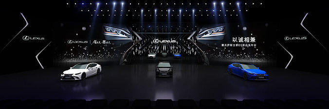 Lexus launch stage booth 3D model | CGTrader