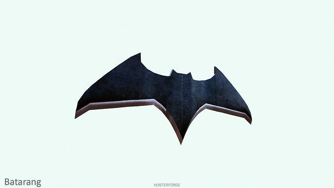 Batarang batman logo free 3D model | CGTrader