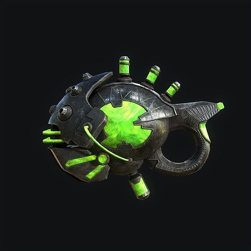 3D model Sci-Fi Poison Gun VR / AR / low-poly | CGTrader