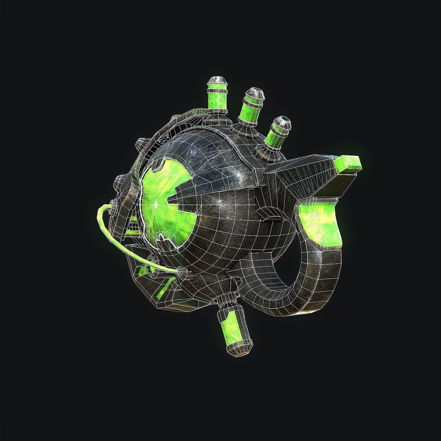 3D model Sci-Fi Poison Gun VR / AR / low-poly | CGTrader