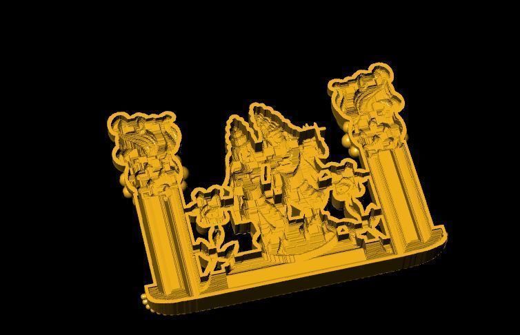 radha krishna with jhula 3D model 3D printable | CGTrader