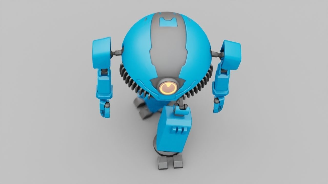 TOON BOT rigged - animated character 3D model animated rigged | CGTrader