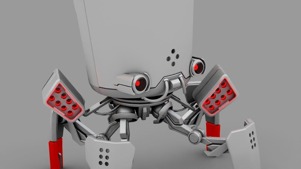 VILLAIN BOT rigged - animated character 3D model animated rigged | CGTrader