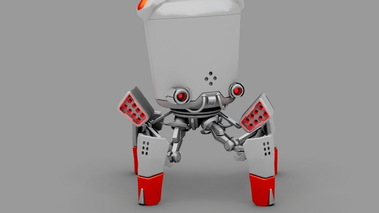 VILLAIN BOT rigged - animated character 3D model animated rigged | CGTrader
