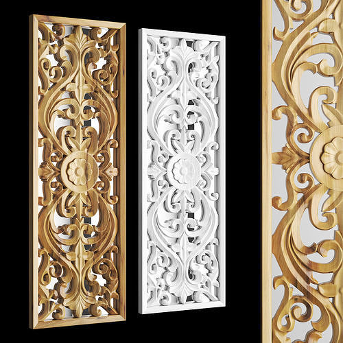 CNC CARVING MIRROR FRAME 3D model | CGTrader