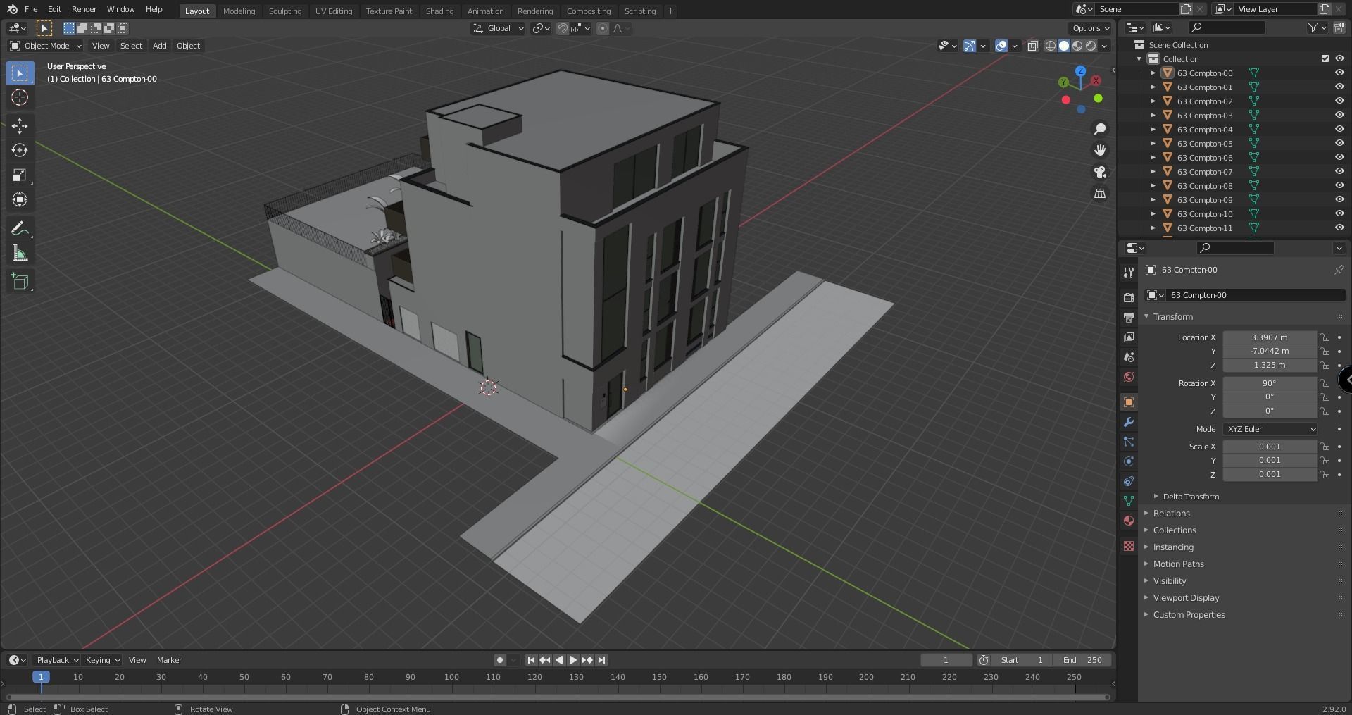 63 Compton Street 3D model | CGTrader