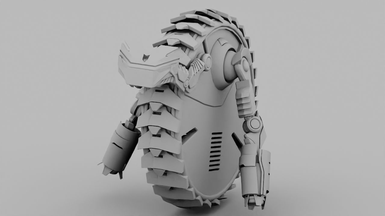 DRAGON BOT rigged - animated 3D model animated rigged | CGTrader