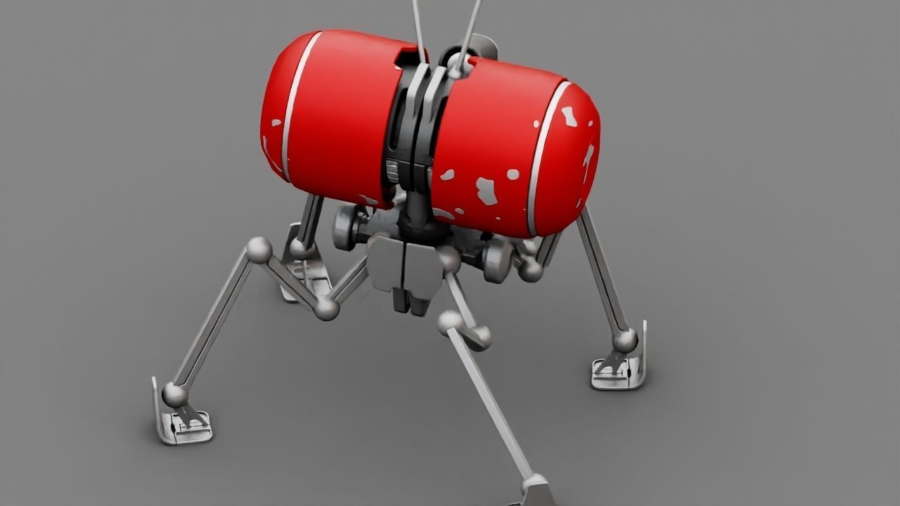 NANO BOT rigged character 3D model rigged | CGTrader