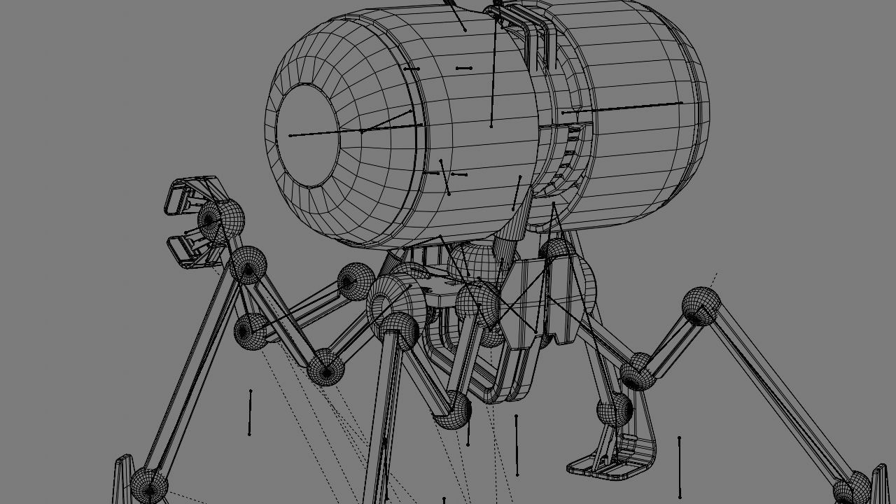 NANO BOT rigged character 3D model rigged | CGTrader