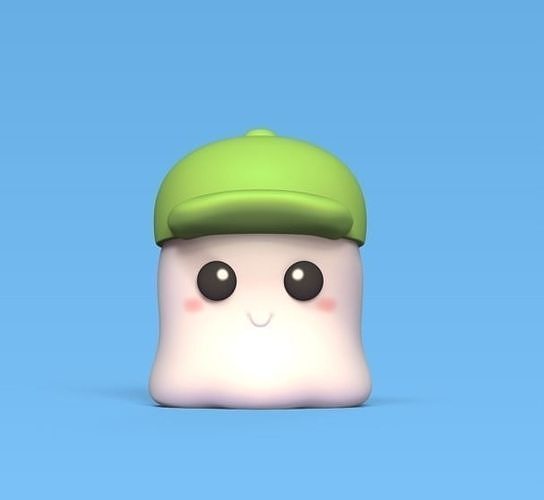Ghost Cap 3D model 3D printable | CGTrader