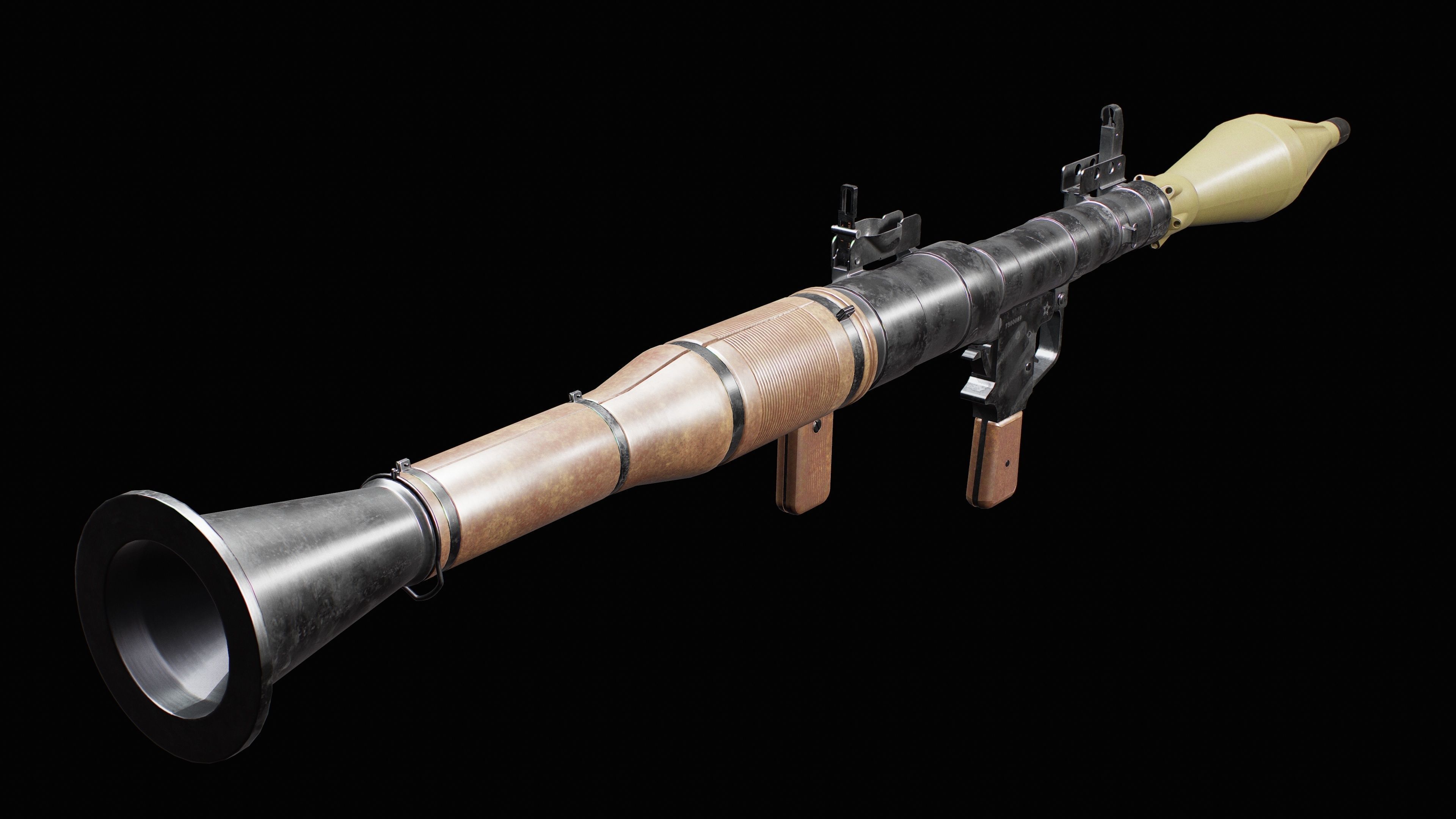 3D model RPG-7 machine gun VR / AR / low-poly | CGTrader