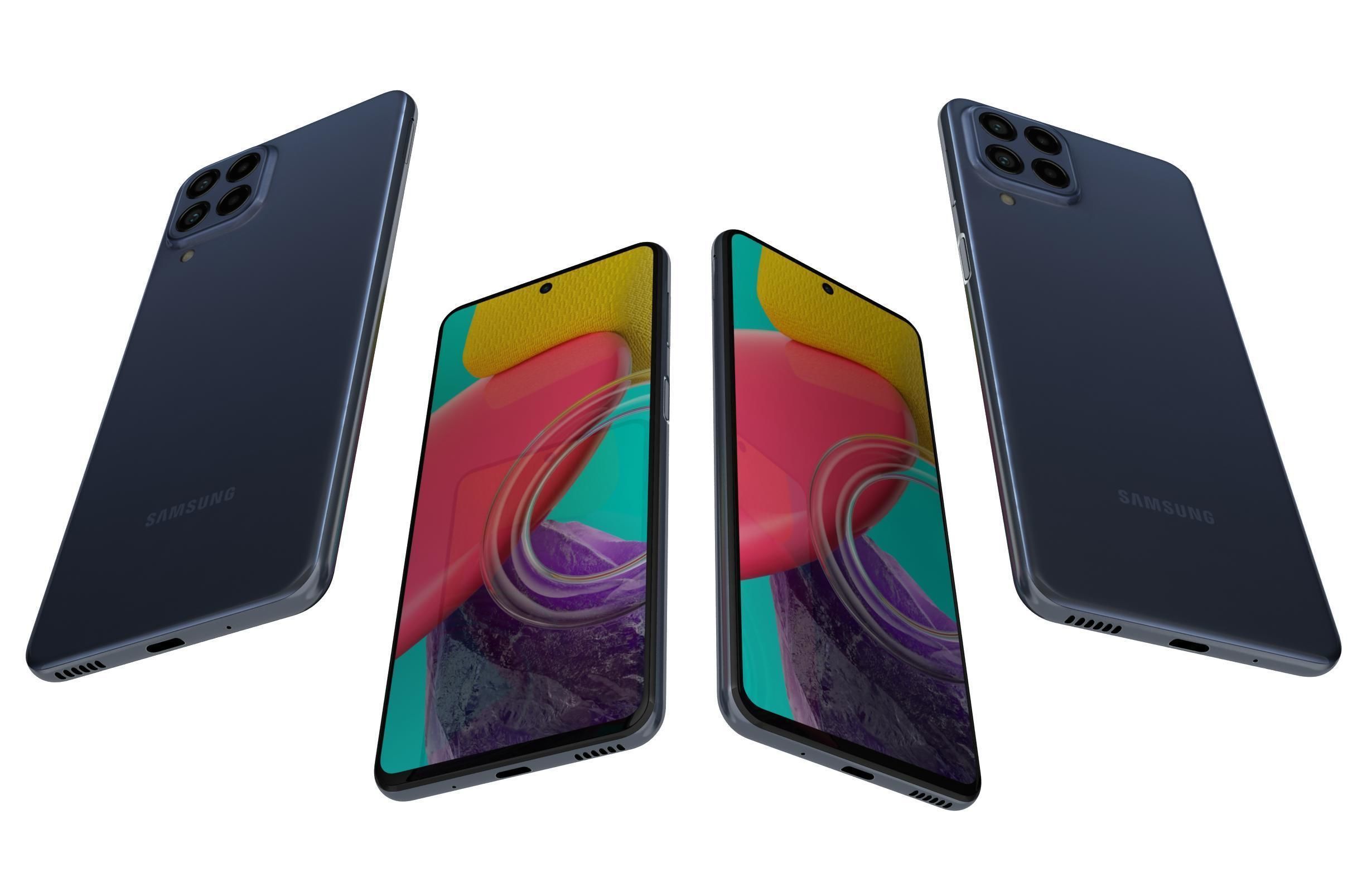 Samsung Galaxy M53 All Colors 3D model | CGTrader