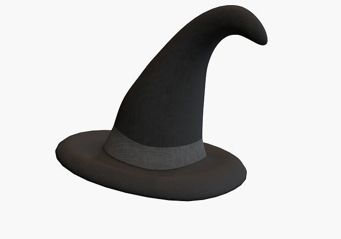 black wizard hat 3D model | CGTrader