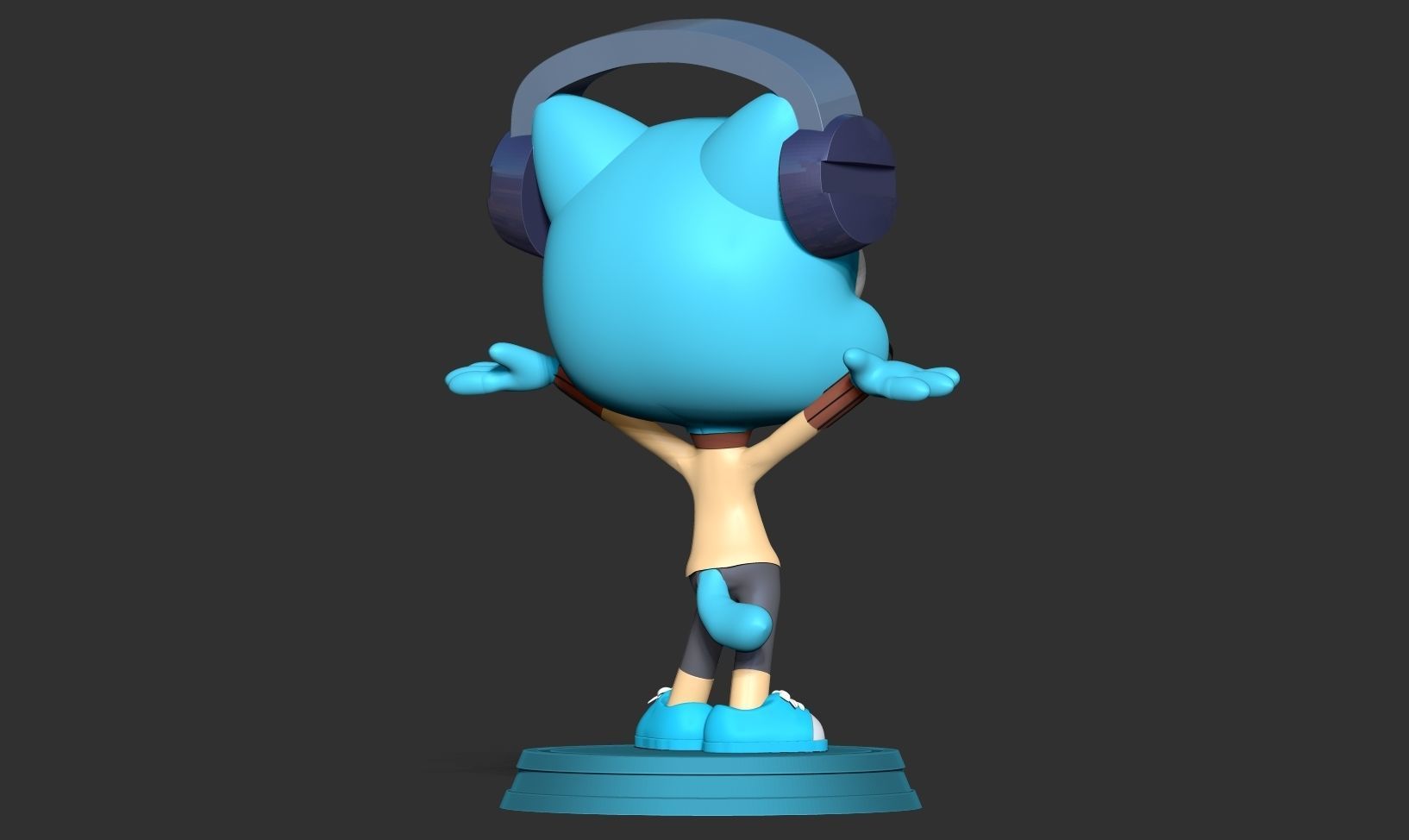 Gumball Watterson 3d Model 3d Printable Cgtrader