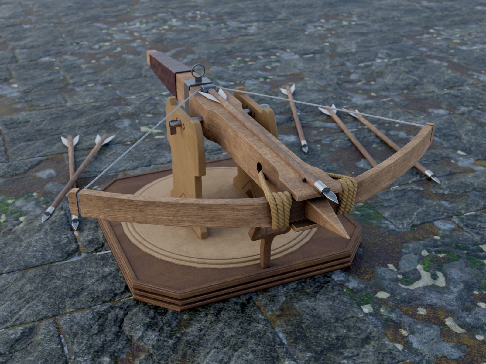 3D model Mounted Crossbow VR / AR / low-poly | CGTrader