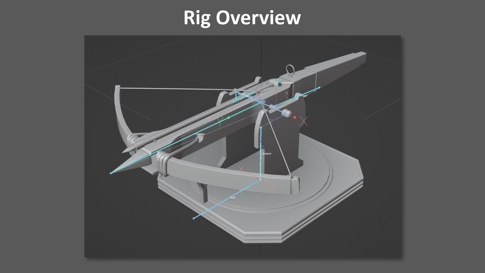 3D model Mounted Crossbow VR / AR / low-poly | CGTrader
