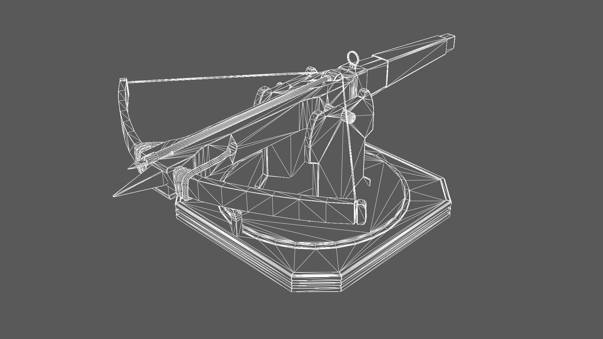 3D model Mounted Crossbow VR / AR / low-poly | CGTrader