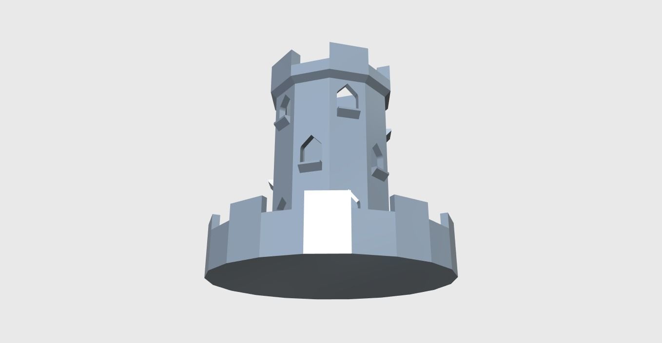 Pencil Holder Castle easy printable 3D model 3D printable | CGTrader