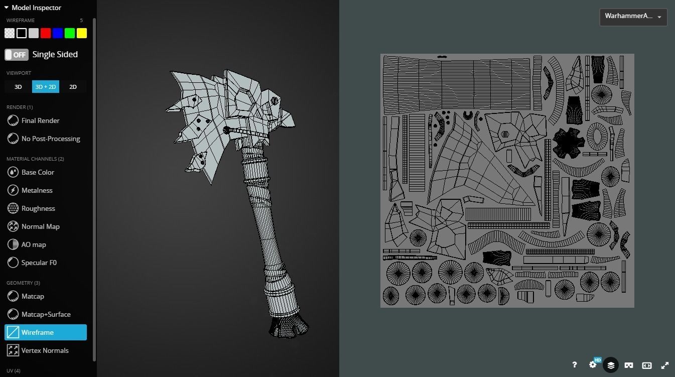 3D model Warhammer Orc Choppa VR / AR / low-poly | CGTrader
