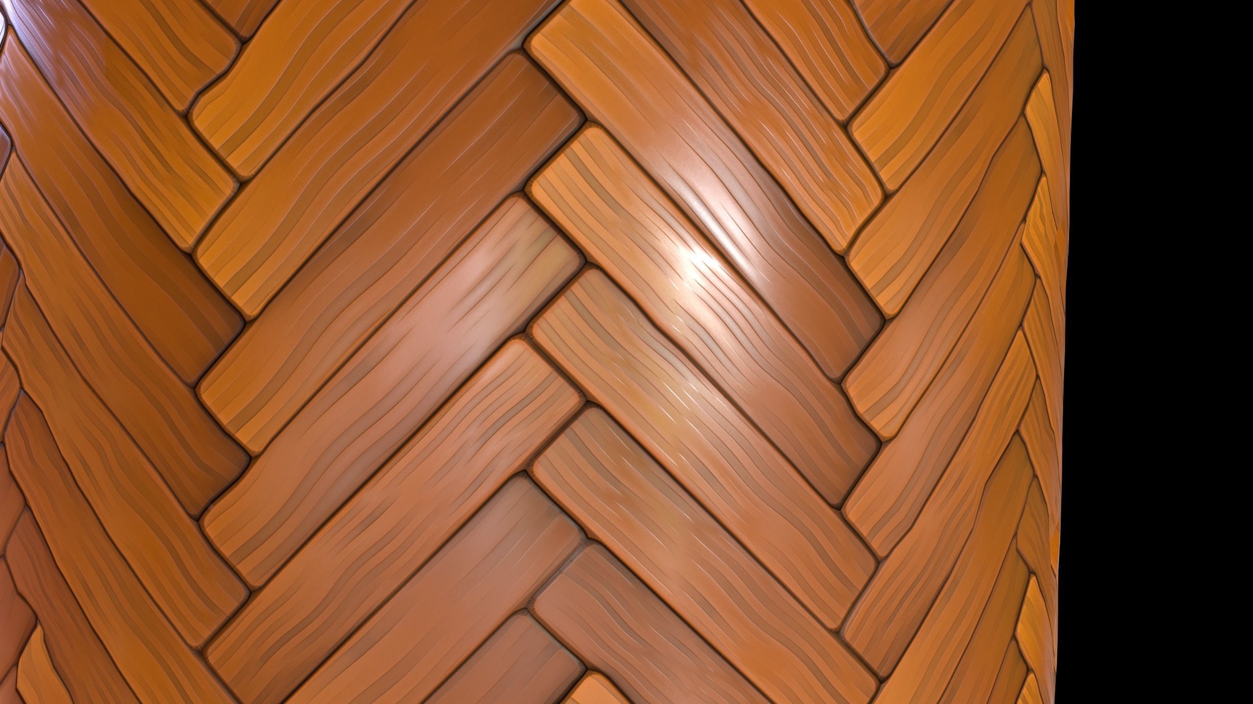 Wood Floor Stylized 2 Ground Seamless PBR Texture Texture | CGTrader