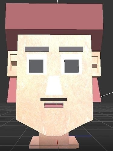 3D model Head design VR / AR / low-poly | CGTrader
