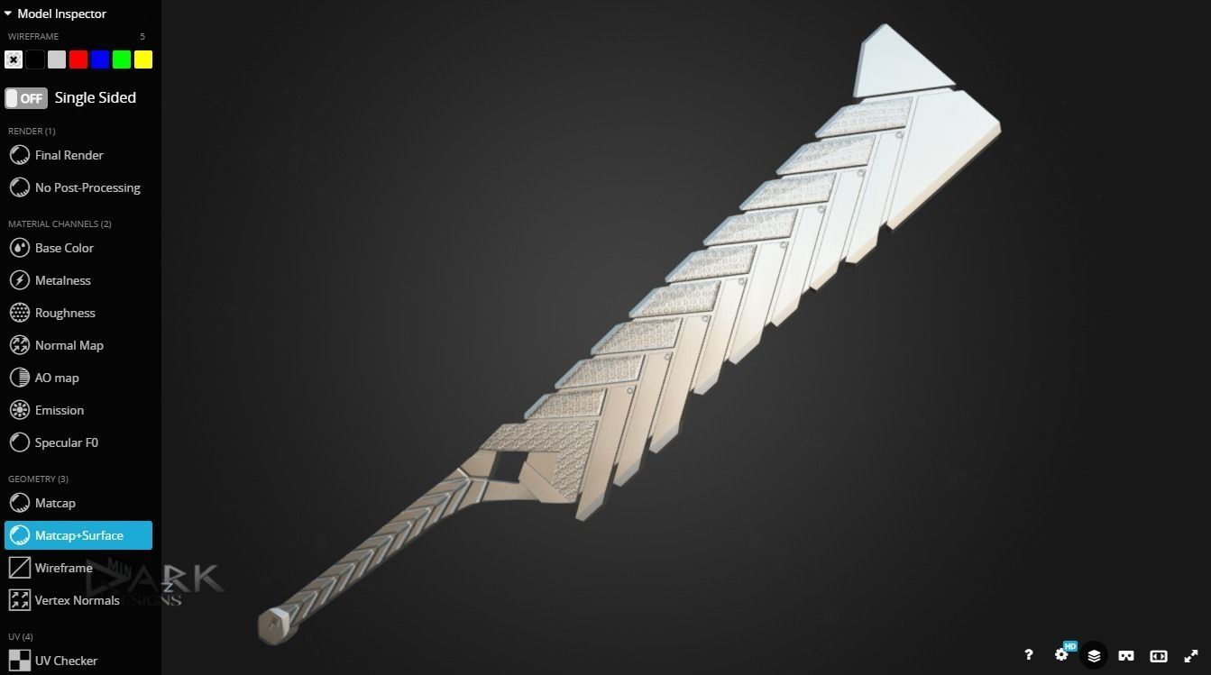 3D model Mechanical Sword VR / AR / low-poly | CGTrader