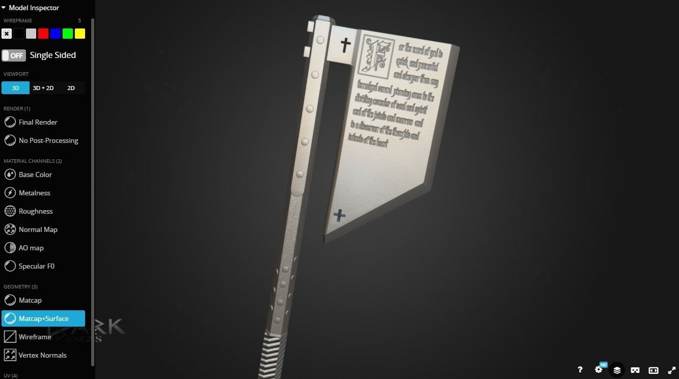3D model Holy Executioner Axe VR / AR / low-poly | CGTrader