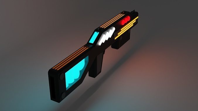 3D model Space Weapon VR / AR / low-poly | CGTrader