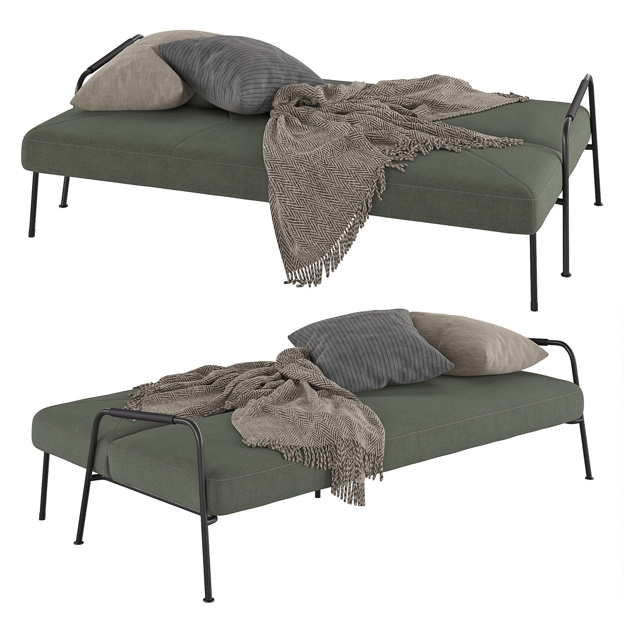 Sofa bed 3D model | CGTrader