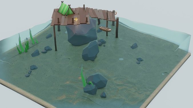 3D model ocean view VR / AR / low-poly | CGTrader