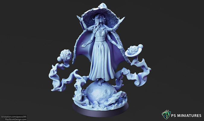 Fey Guide Pose 3 - 4 Variants and Pinup 3D model 3D printable | CGTrader