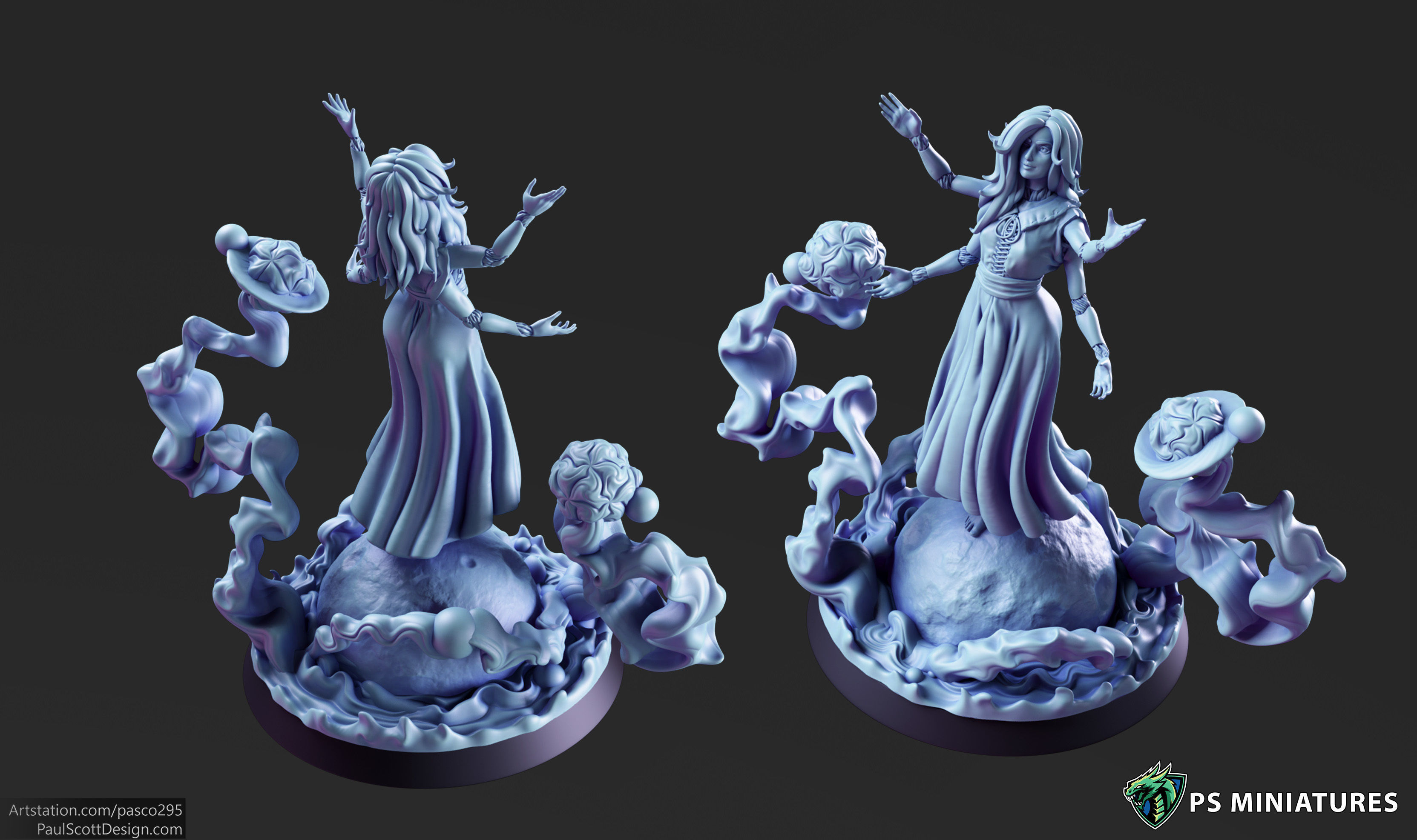 Fey Guide Pose 3 - 4 Variants and Pinup 3D model 3D printable | CGTrader