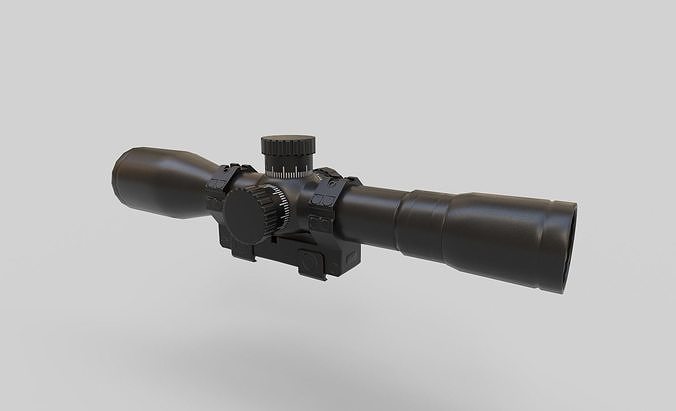 3D model rifle scope VR / AR / low-poly | CGTrader