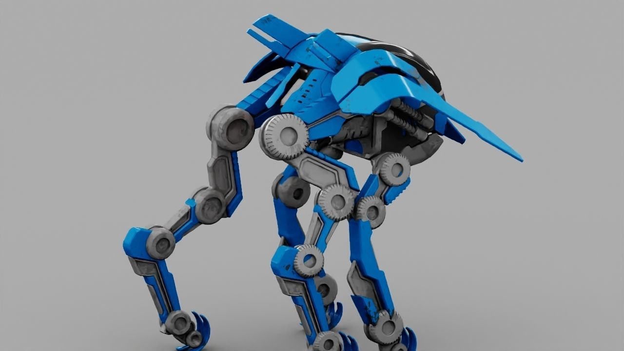 Alien Bot rigged 3D model rigged | CGTrader