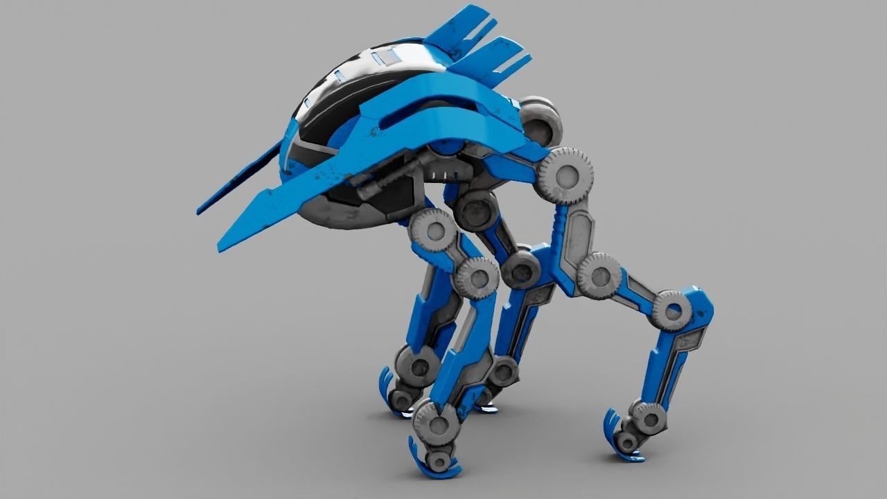 Alien Bot rigged 3D model rigged | CGTrader