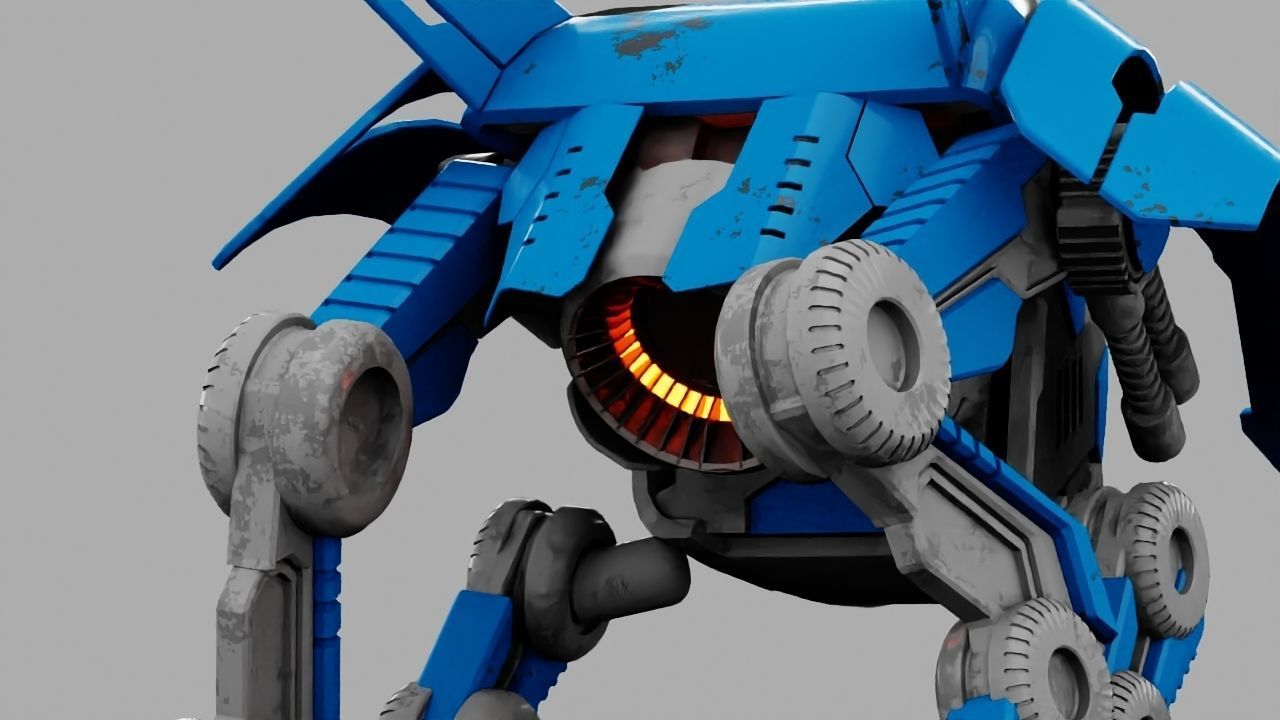 Alien Bot rigged 3D model rigged | CGTrader