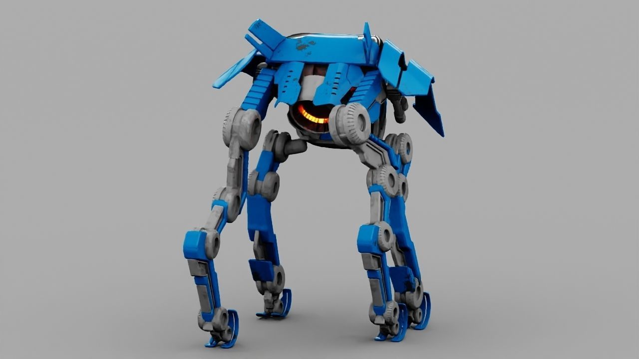 Alien Bot rigged 3D model rigged | CGTrader
