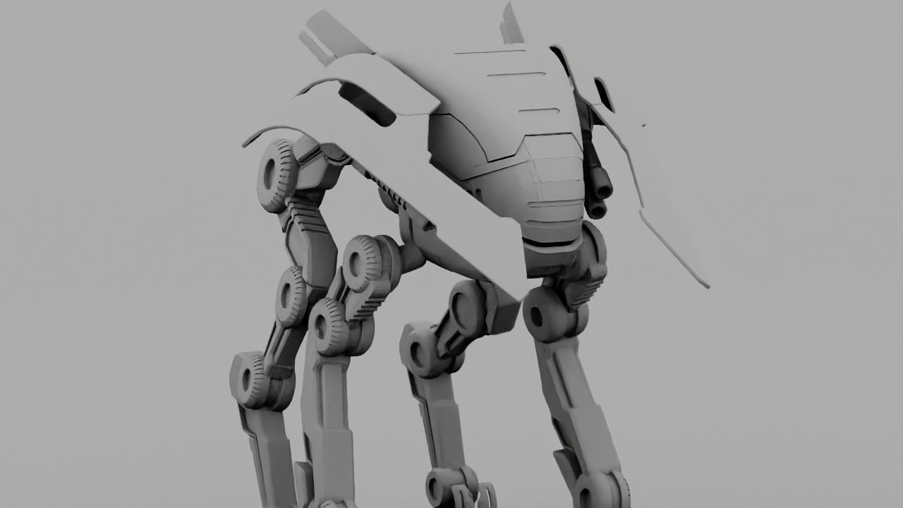 Alien Bot rigged 3D model rigged | CGTrader